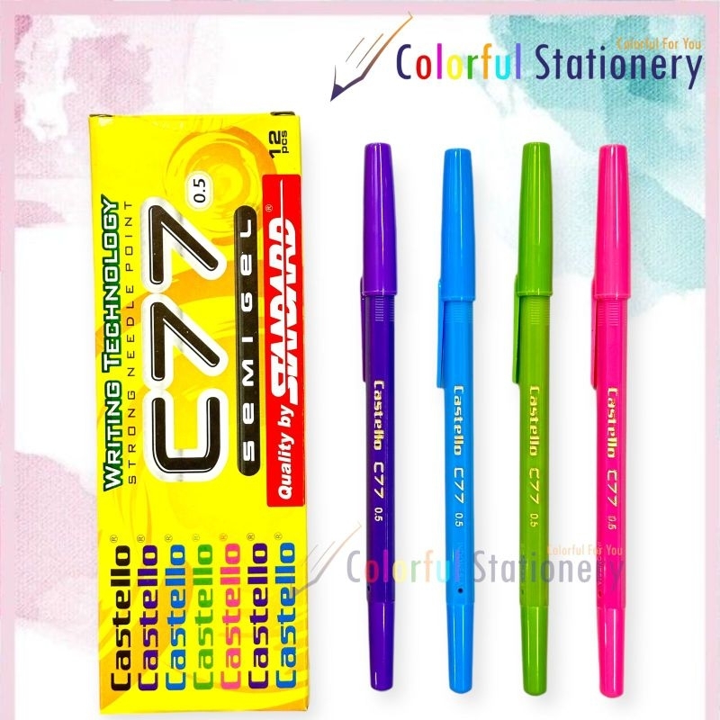 Jual Pulpen / Ballpoint Standard C77 (12 Pcs) | Shopee Indonesia