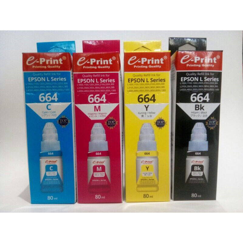 Jual EPRINT REFILL TINTA PRINTER L SERIES Type 664 EPSON 80 ML - REFILL TINTA PRINTER | Shopee ...