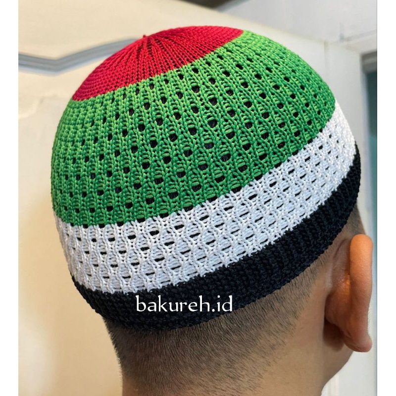 Jual Peci Rajut Palestina / Peci Rajut Elastis / Kopiah Palestine ...
