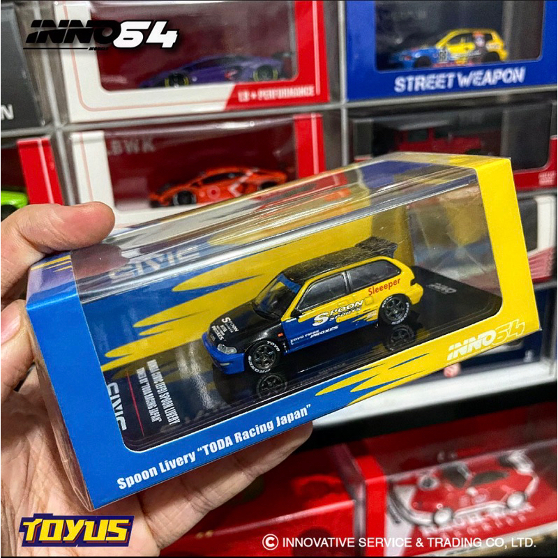 Jual Inno64 Inno - Honda Civic EF9 Spoon Livery TODA Racing | Shopee ...
