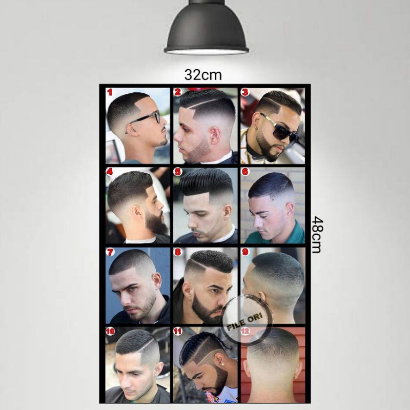 Jual POSTER MODEL RAMBUT CLASSIC ART PAPER A3PLUS | Shopee Indonesia