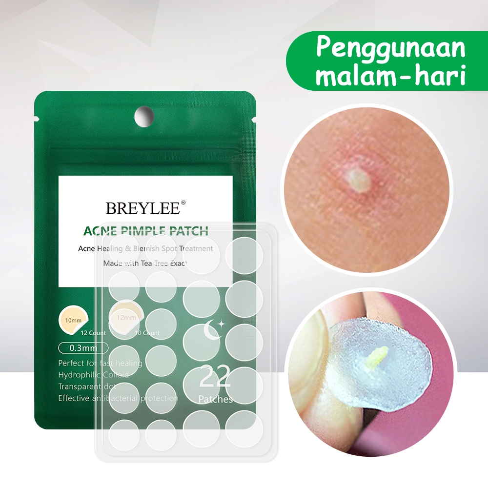 Jual BREYLEE Acne Pimple Patch Day Night Stiker Jerawat 22 Patches ...