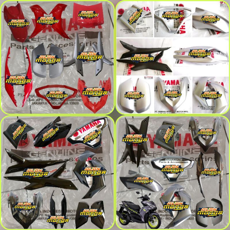 Jual PAKET BODY HALUS FULL SET AEROX NEW CONNECTED V2 ORIGINAL YAMAHA ...