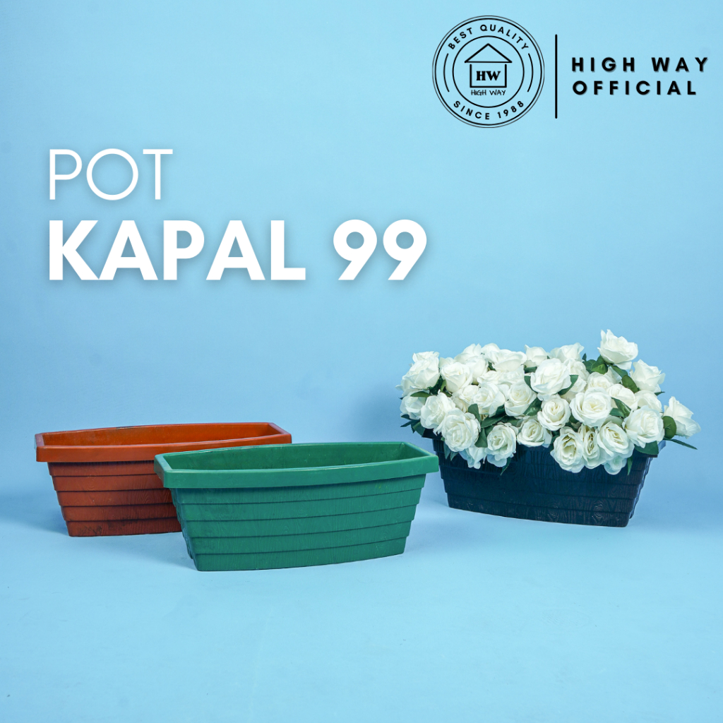Jual HIGH WAY - Pot Kapal Segi Panjang 99 Motif Kayu Ukuran Besar ...