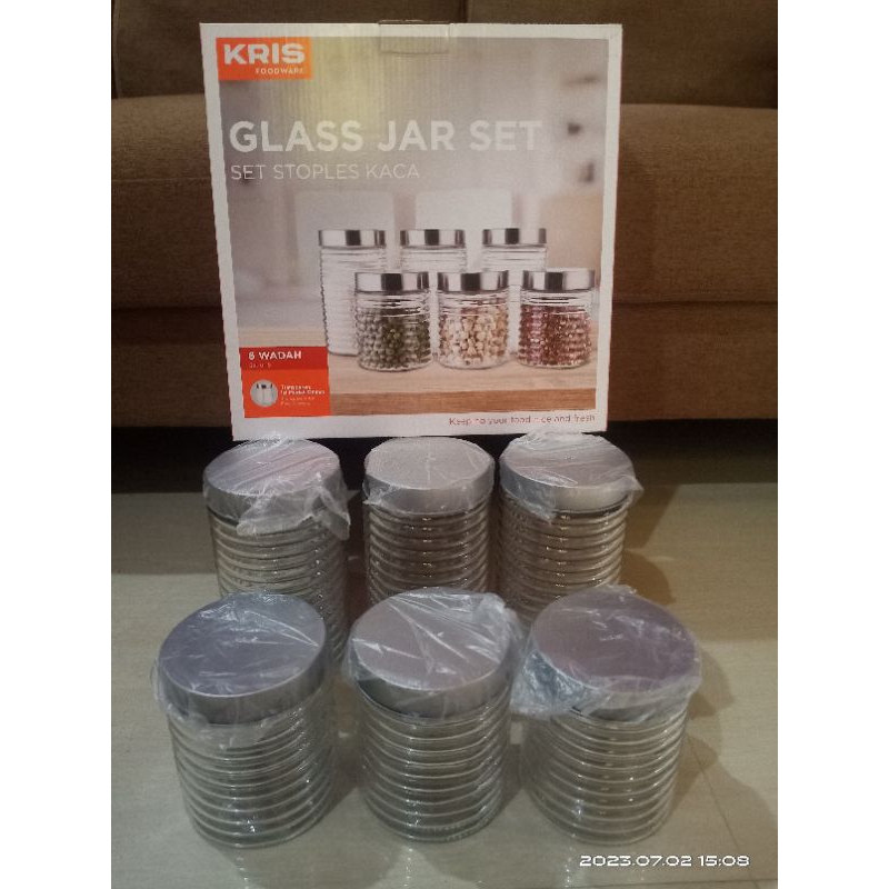 Jual toples kaca isi 6 kris foodware ace hardware | Shopee Indonesia