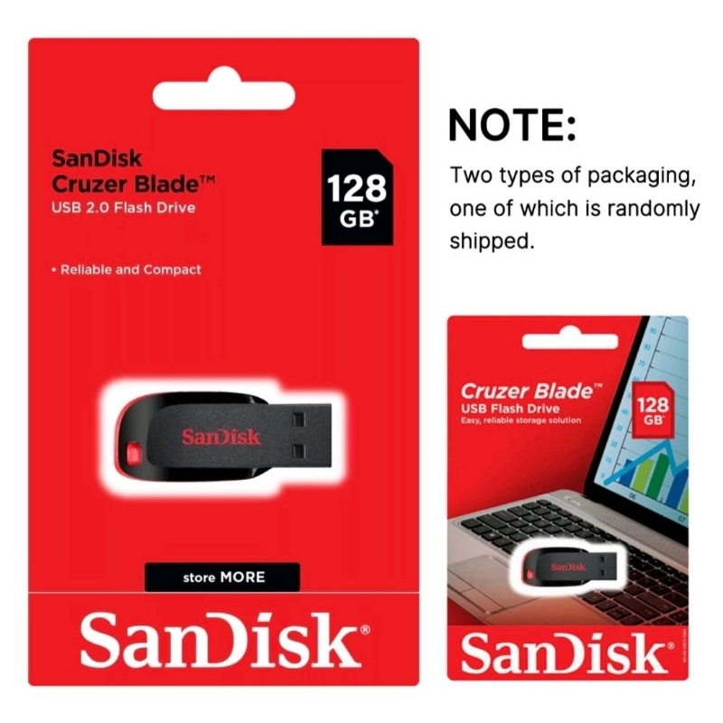 Jual Flash Disk SanDisk 128GB Cruzer Blade SDCZ50 USB 2.0 Flash Drive ...