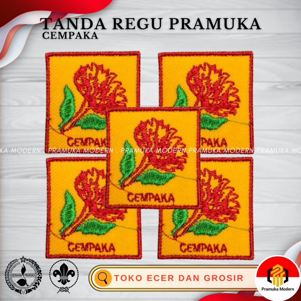 Jual Tanda regu pramuka putri lengkap 30 variasi regu bunga | tanda ...