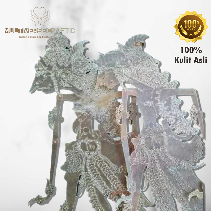 Jual Wayang Alusan Kulit Kerbau ASLI Lesmana dan Rama Putihan Ukuran ...
