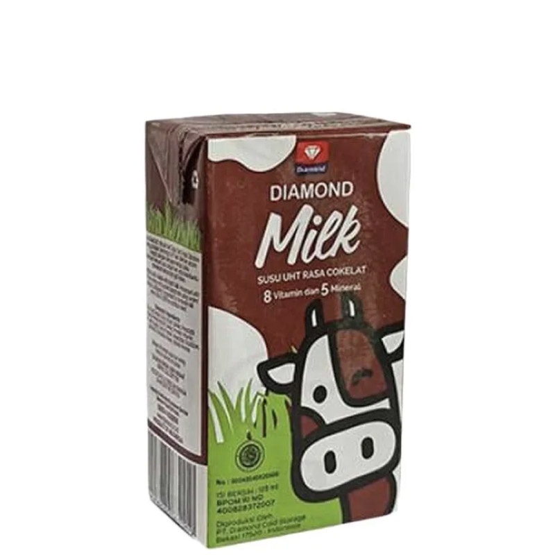 Jual Susu Diamond Milk UHT coklat 125 ml | Shopee Indonesia