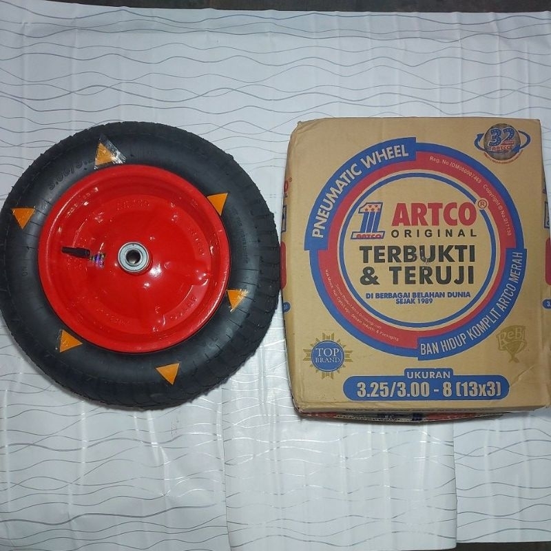 Jual Ban Komplit ARTCO ASLI kereta cor gerobak sorong dorong angkong ... Jual Ban Komplit ARTCO ASLI kereta cor gerobak sorong dorong angkong ...