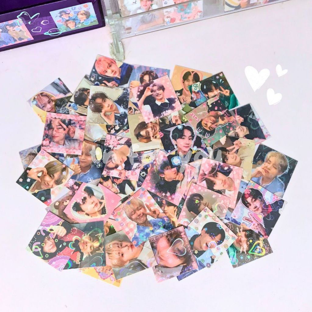 Jual HOLOGRAM Mail Sticker Deco Kpop Freebies Sellkor Cute Face Sticker NCT Dream 127 Enhypen ...