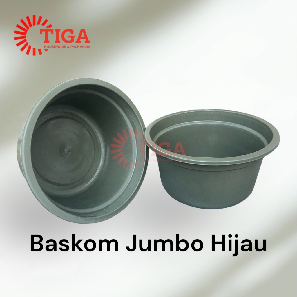 Jual Baskom Plastik Air Jumbo Hijau/ Timba jumbo/ Tong Jumbo / Baskom ...