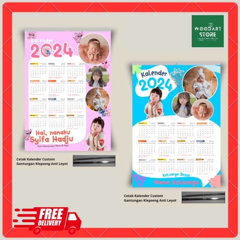 Jual KALENDER CUSTOM 2024 KALENDER CUSTOM FOTO | Shopee Indonesia