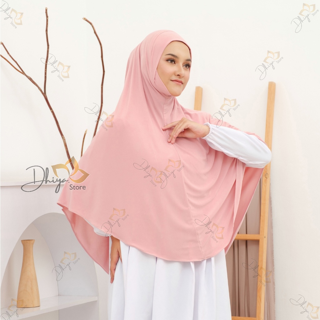 Jual Jilbab Bergo Dagu Jumbo Malaysia Instan Syar'i Jersey Ukuran XXL | Shopee Indonesia