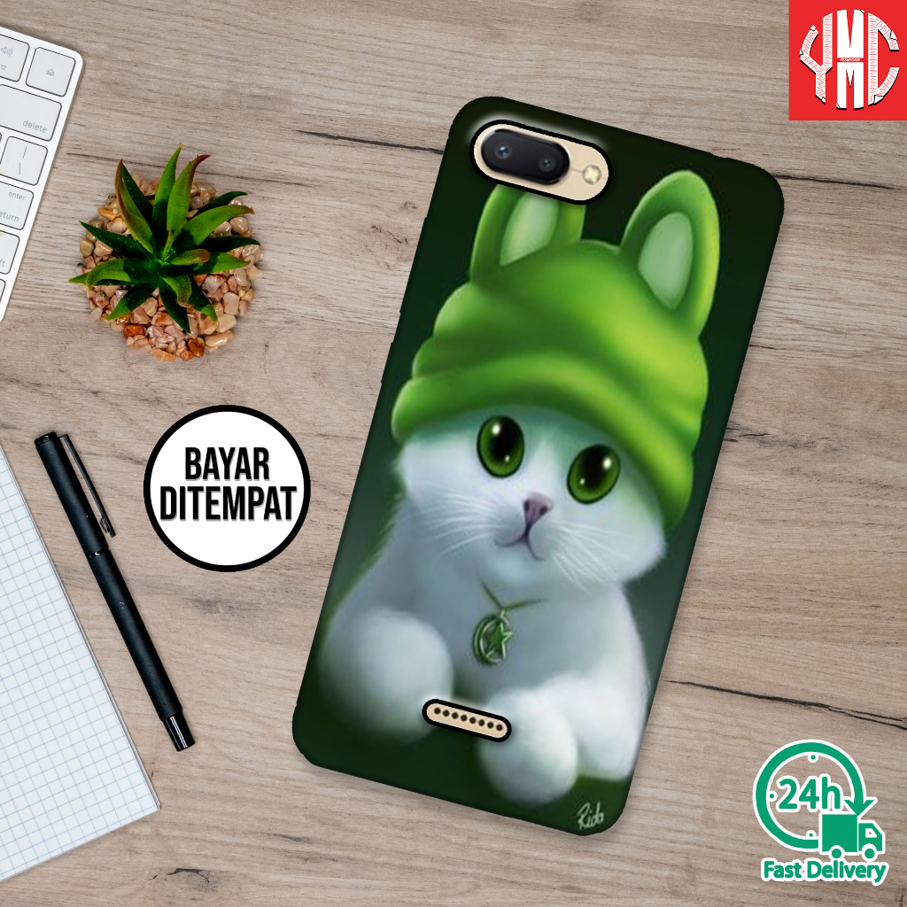 Jual RN15 CASE UNTUK REDMI 6A GAMBAR KUCING HARDCASE 3D CASING PONSEL ...