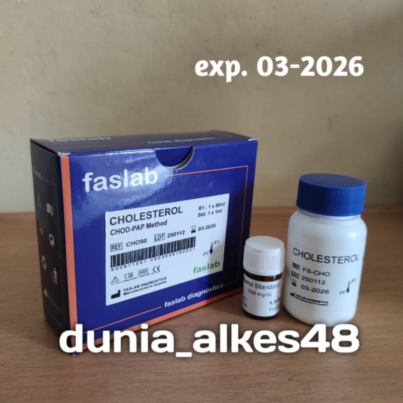 Jual Reagen Kolesterol - Cholesterol 1x50 ml Faslab | exp. 03-2026 | Shopee Indonesia