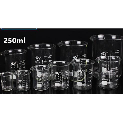 Jual Stock banyak SHUNIU Beaker Glass Low Form 250ml 9ML | Shopee Indonesia