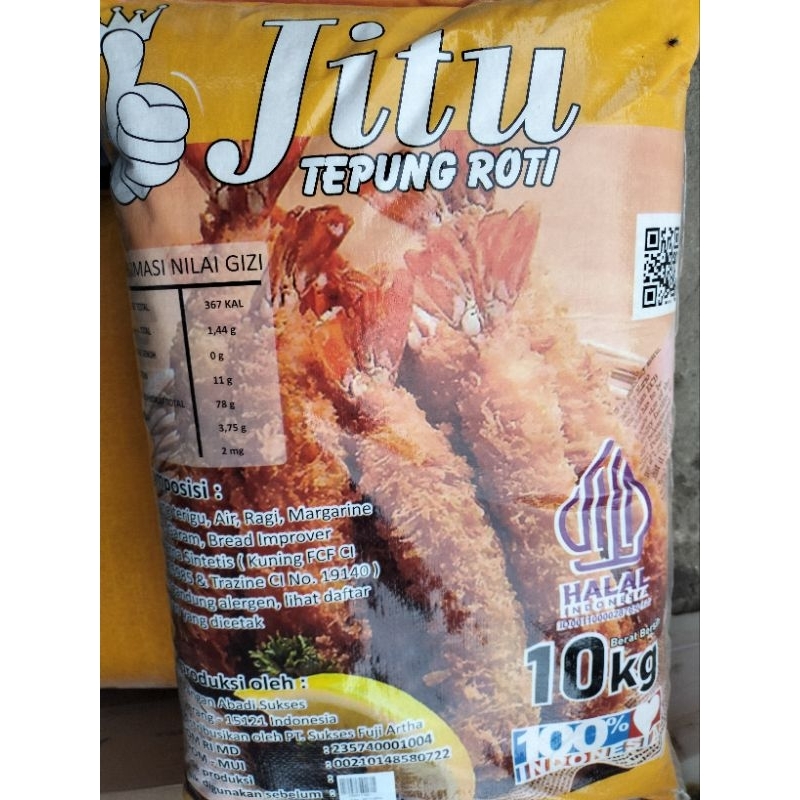 Jual TEPUNG ROTI/PANIR/BREADCRUMBS ((JITU)) 10kg | Shopee Indonesia