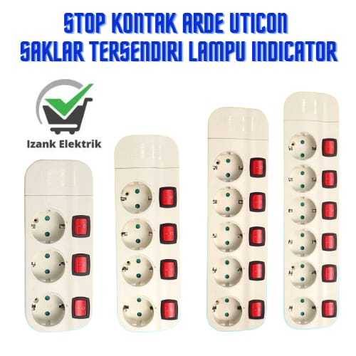 Jual STOP KONTAK ARDE 3/4/5/6 LUBANG TERMINAL KONTAK KUNINGAN + SAKLAR ...