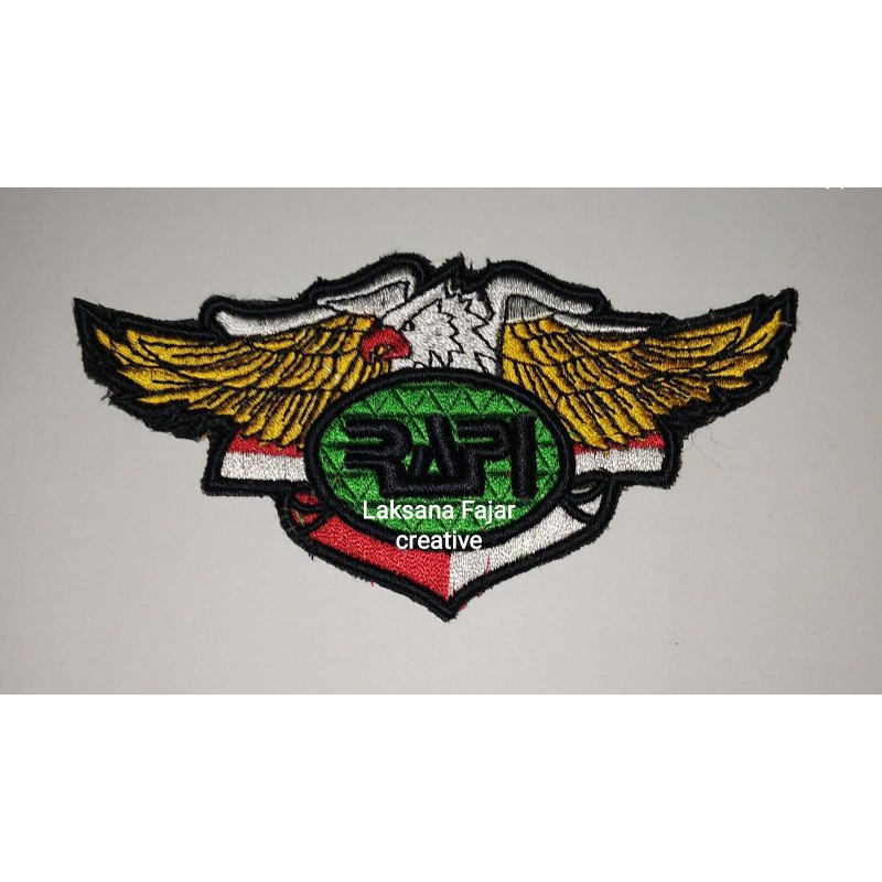 Jual logo bordir timbul wings RAPI | Shopee Indonesia