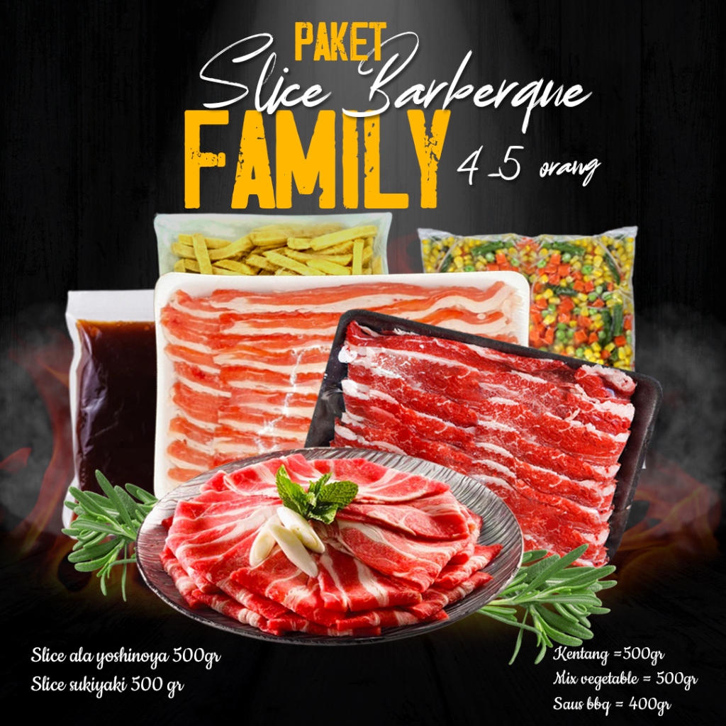 Jual Promo Daging Slice BBQ Paket Bundling FAMILY | Shopee Indonesia