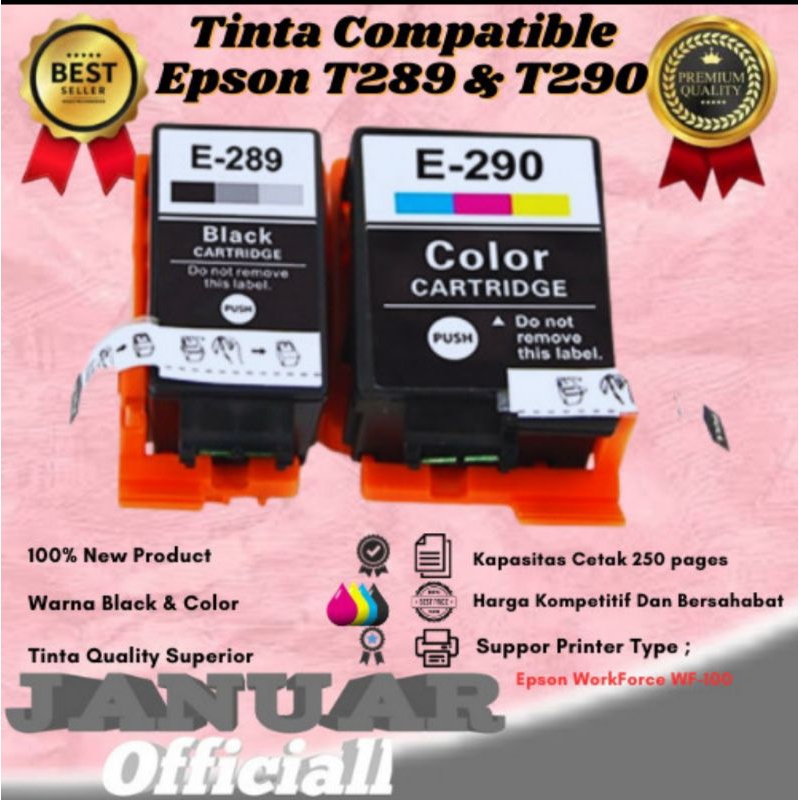 Jual Tinta Catridge Compatible Epson T289 T290 For Epson WF-100 ...
