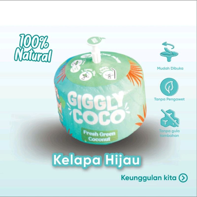 Jual Giggly Coco - Green Coco (Kelapa Hijau) | Shopee Indonesia