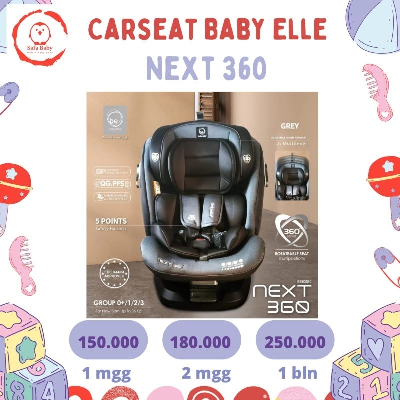 Jual Sewa Carseat Baby Elle Next 360 | Shopee Indonesia