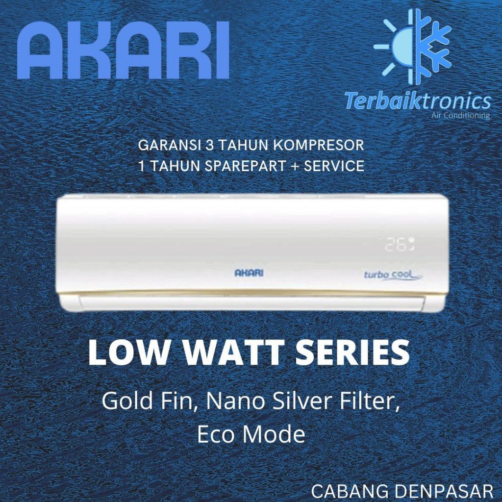 Jual AC Akari Low Watt 1 PK R32 A09TC88LW / A09TC88LW | Shopee Indonesia