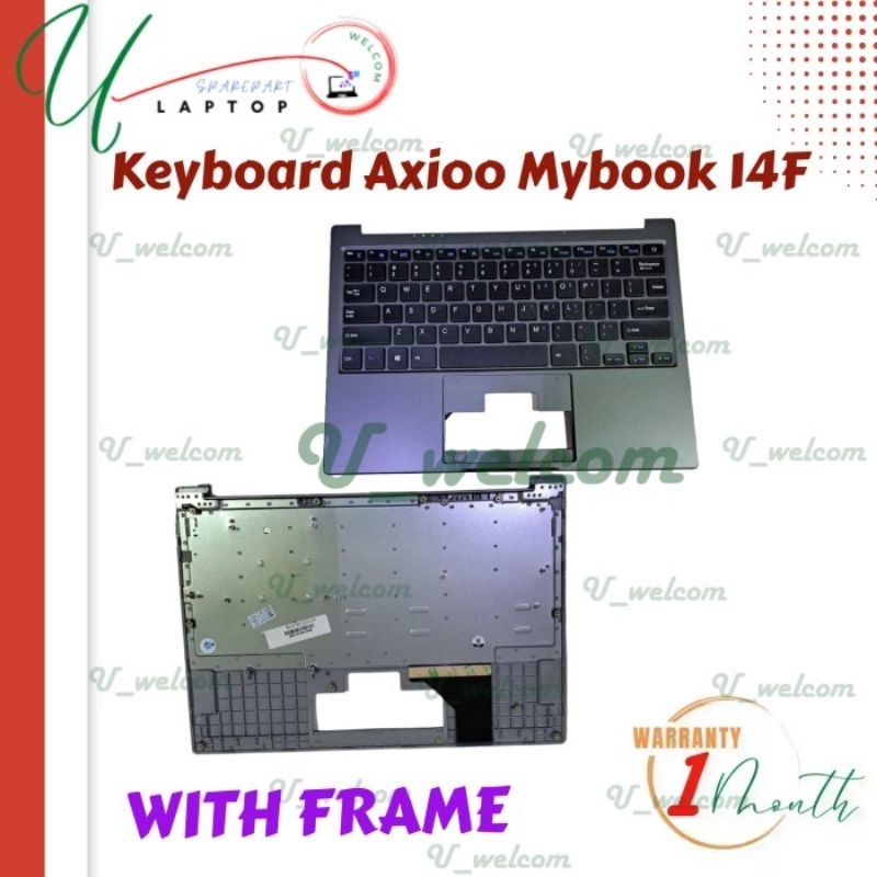 Jual KEYBOARD AXIOO MYBOOK 14F SLIMBOOK 13 NEW WITH FRAME | Shopee ...