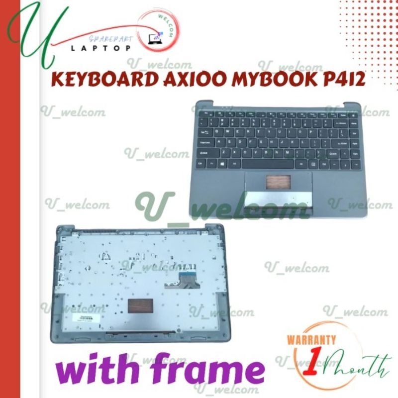 Jual KEYBOARD AXIOO P412 MYBOOK PRO X5 with frame | Shopee Indonesia
