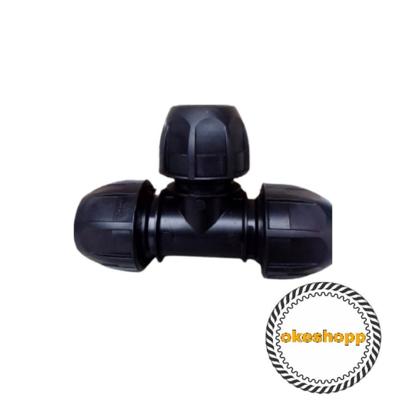 Jual Sambungan pipa HDPE / Equal Tee 25MM x 25MM | Shopee Indonesia