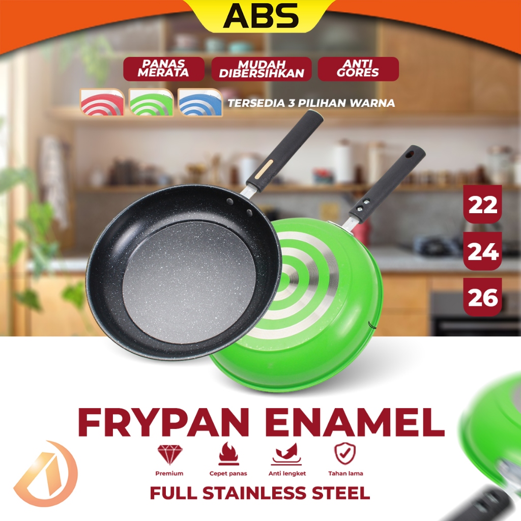 Jual ABS Teflon Serbaguna Wajan Penggorengan Frypan Teflon Anti lengket ...