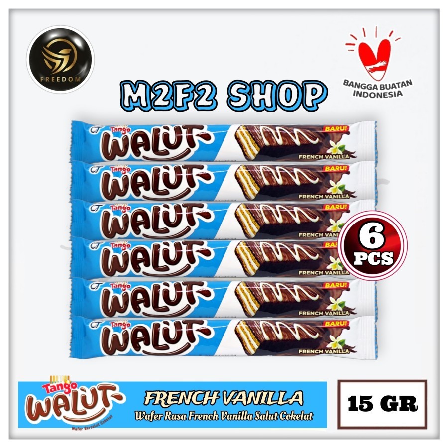 Jual Tango Wafer Walut French Vanilla | Vanila Salut Cokelat Sachet ...