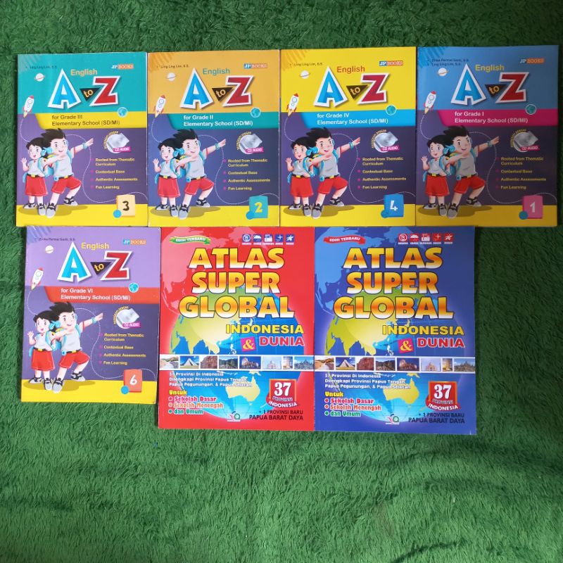 Jual ORIGINAL BUKU ENGLISH A TO Z BAHASA INGGRIS KELAS 1 2 3 4 6 SD ...