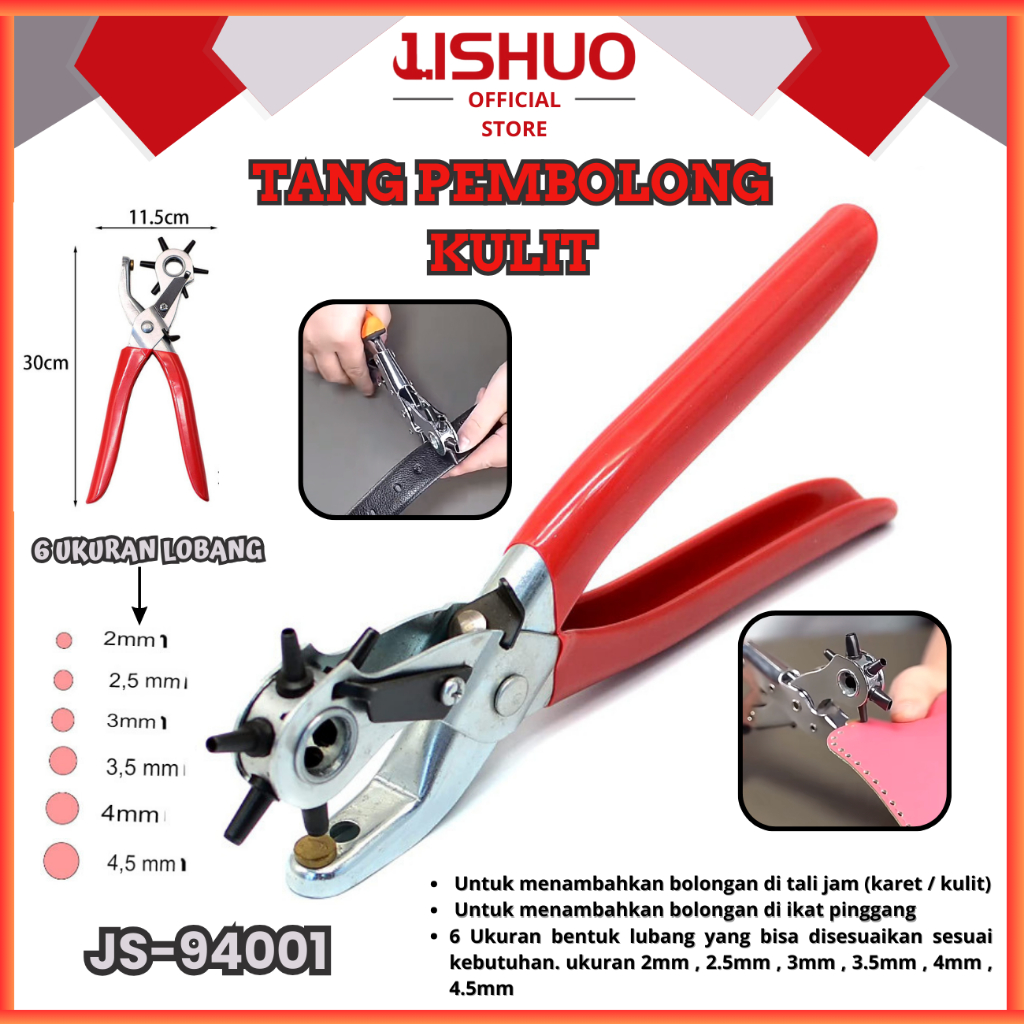 Jual JISHUO - alat tang pembolong pelubang ikat pinggang / sabuk / jam ...