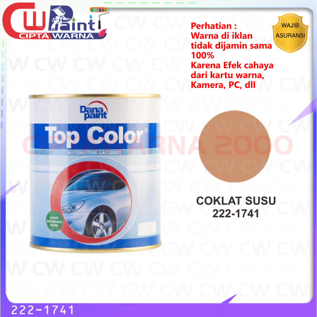 Jual Top Color Dana Paint Cat Duco Mobil Warna Coklat Susu 222-1741 1 ...