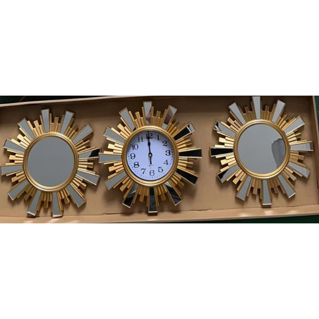 Jual (WAJIB CEKOUT BUBBLE&KARDUS) Jam Dinding Sultan Set Isi 3 Wall ...