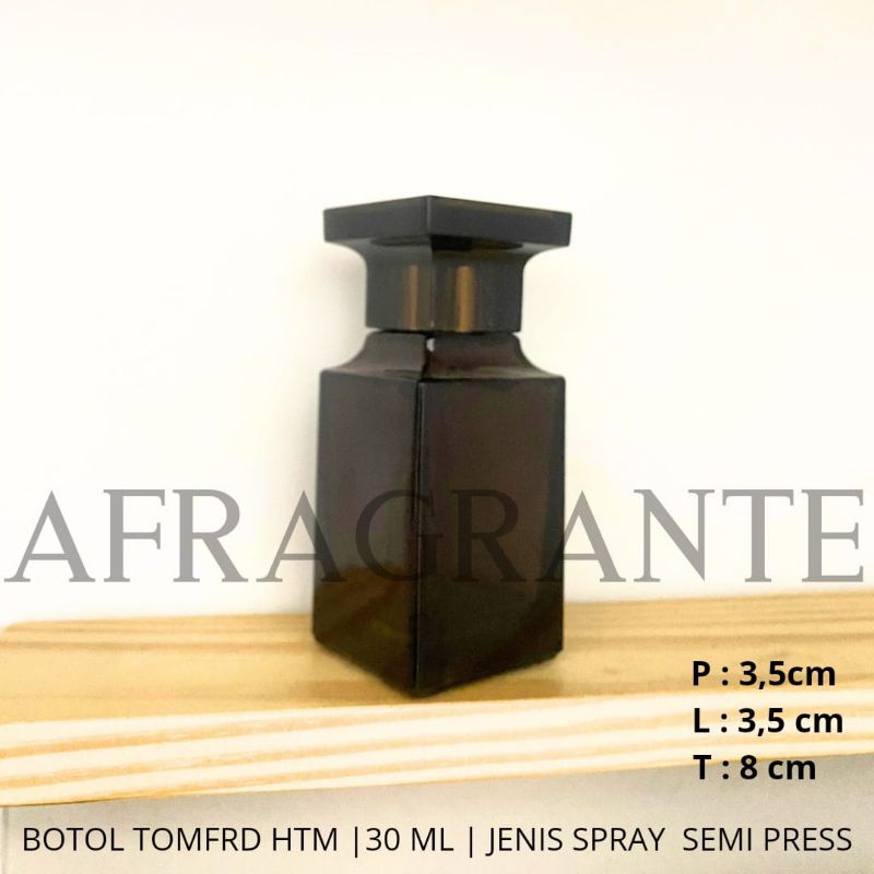 Jual botol parfum tomfrd hitam semi press 30 ml- botol parfum isi ulang ...