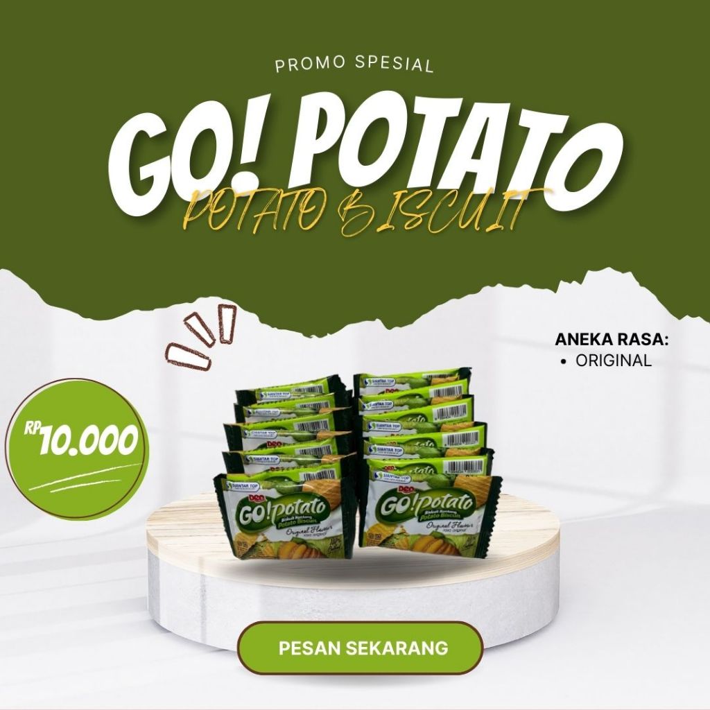 Jual GO! POTATO BISKUIT KENTANG 8G | Shopee Indonesia