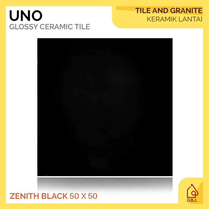 Jual KERAMIK UNO 50 X 50 ZENITH BLACK / KERAMIK LANTAI HITAM POLOS ...