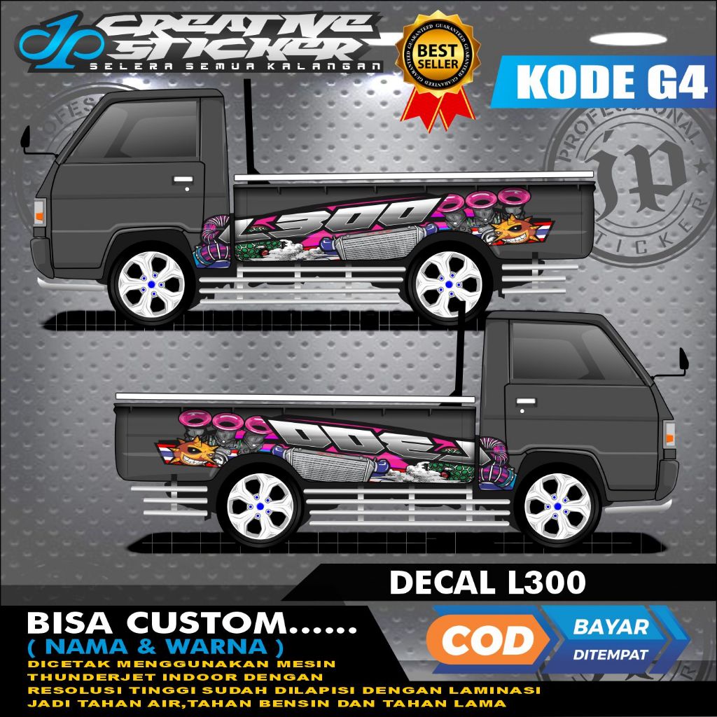 Jual STICKER DECAL PRINT L300-GRANMAX MODEL THAILAND DIESEL 2GD ...