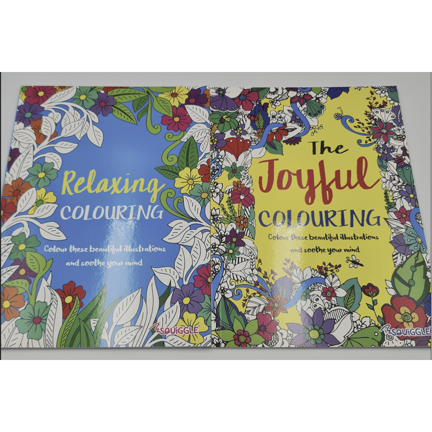 Jual [Squiggle] UK Self Healing /Anti Stress Adult Colouring Book (Buku ...