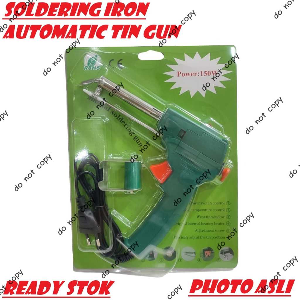 Jual Solder Tembak Listrik Timah Otomatis 60 Watt Iron Automatic 60W ...
