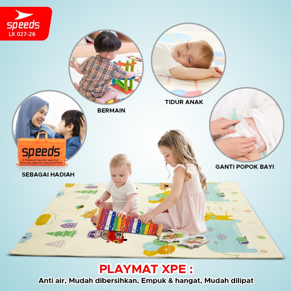 Jual SPEEDS SNI Playmat Bayi Karpet Lipat Playmat Bayi Tikar Alas ...