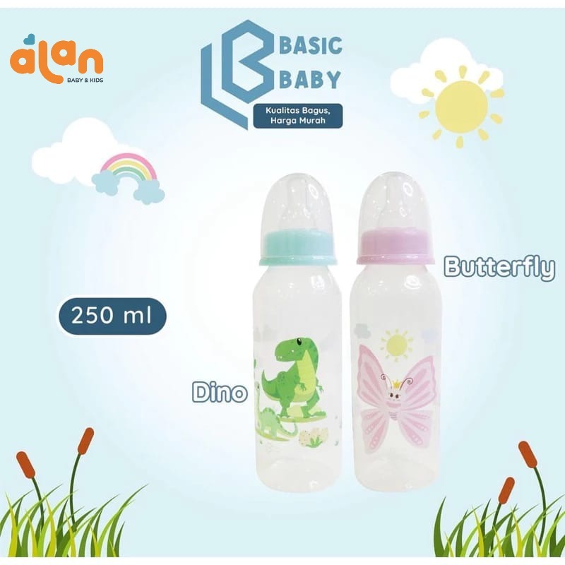 Jual Basic Baby BB-MB02 Milk Baby Bottle 250ml - Botol Susu Bayi | Shopee Indonesia