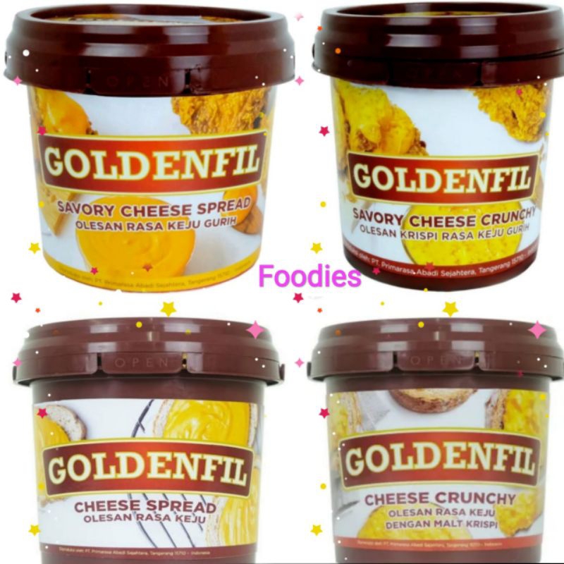 Jual GOLDENFIL SELAI CHEESE KEJU ANEKA RASA 1 KG ( HARGA PER 1PC = 1 KG ...
