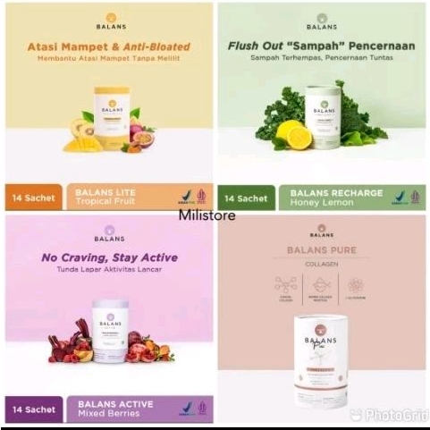 Jual Balans Lite Active Recharge Pure Collagen colagen kolagen fiber ...