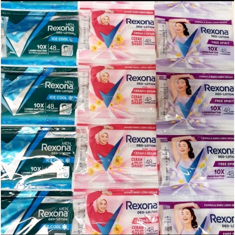 Jual Rexona Sachet 1Lusin/12pcs/12 sachet Deodorant Rexona Sachet ...
