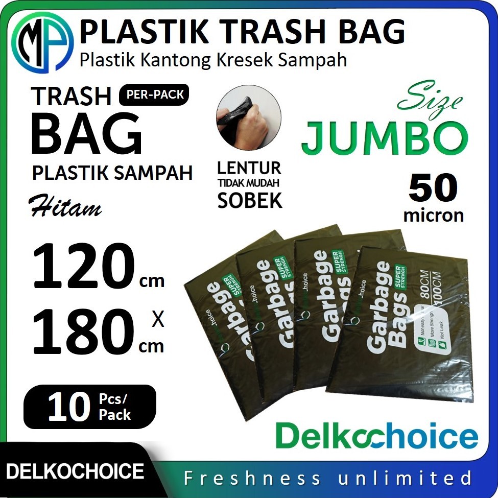 Jual Kantong Kresek Plastik Sampah Pack 120cm x 180cm Hitam JUMBO / Trash Bag / Garbage Bags ...
